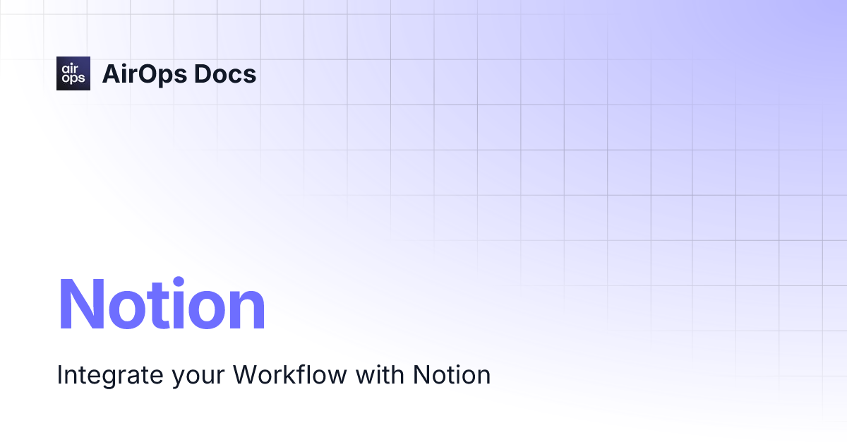 Notion | Documentation