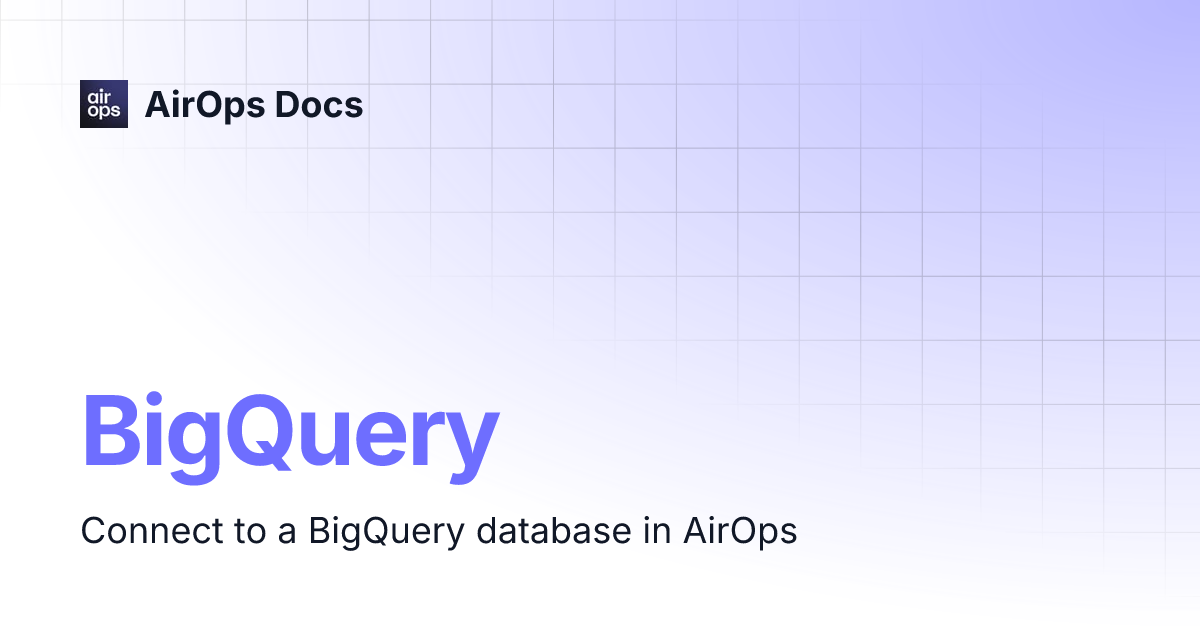 BigQuery | Documentation