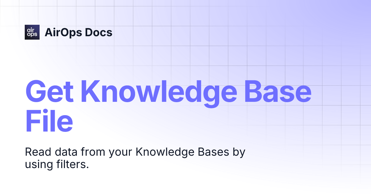 Get Knowledge Base File | Documentation